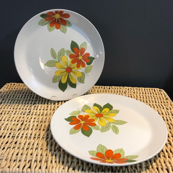 Vintage | Dining | 6s Acapulco Dinner Plates 2 Snowhite Johnson Bros ...